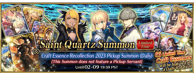 Craft Essence Recollection 2023 Pickup Summon (Daily) | Fate Grand Order Wiki - GamePress
